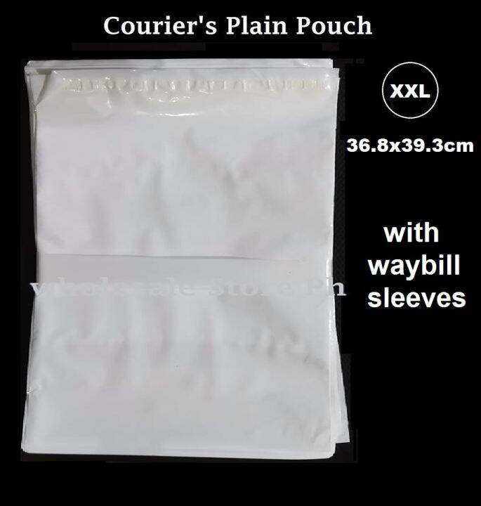 Courier Plain White Pouch XXL with Waybill Sleeves Set of 500 Pcs ...