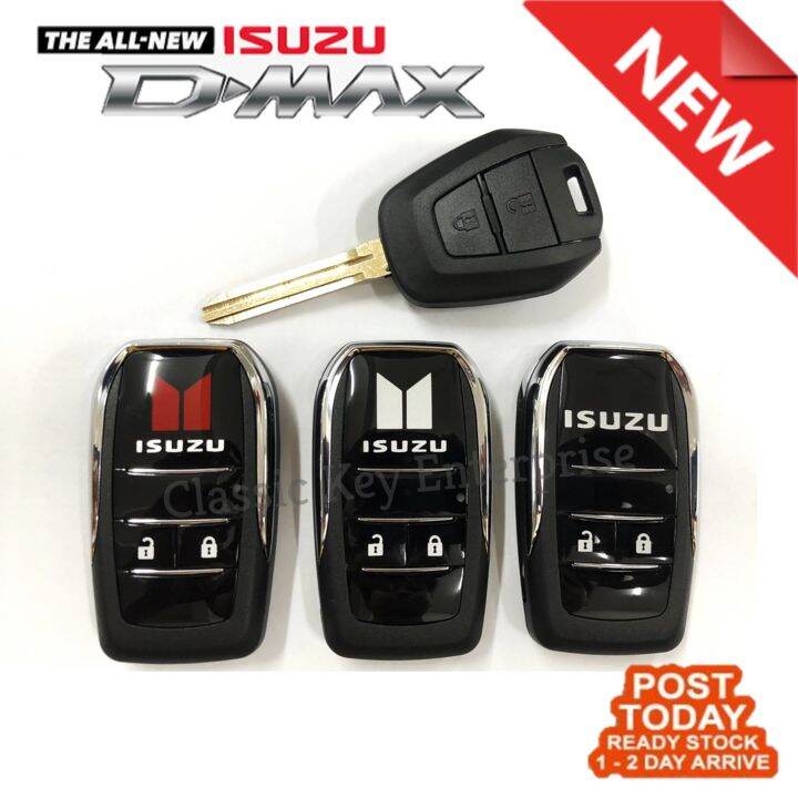 Isuzu DMAX D-MAX Flip Key 2 Buttons Car Key Case With Crystal Logo | Lazada
