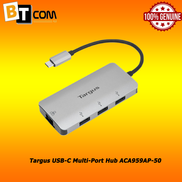 Targus USB-C Multi-Port Hub with Ethernet Adapter ACA959AP-50 | Lazada