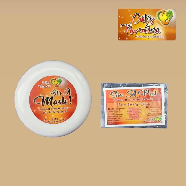 Whitening Body Duo Set Six a peel Micropeeling Soap + Its a Mask Face ...