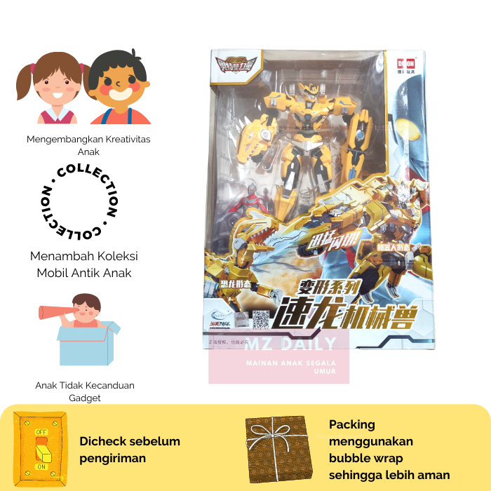 Mainan Dragon Force Ultraman Robot Jadi Dinosaurus | Lazada Indonesia