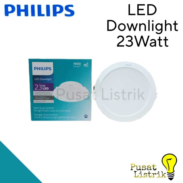 Lampu Downlight LED 23watt Philips Eridani 23w 6500K DL190B | Lazada ...