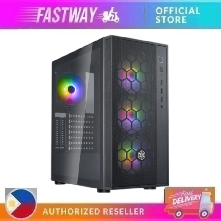 SILVERSTONE FARA R1 PRO V2 ARGB MID-TOWER GAMING CASE W/ TG-SIDE/4*FAN ...