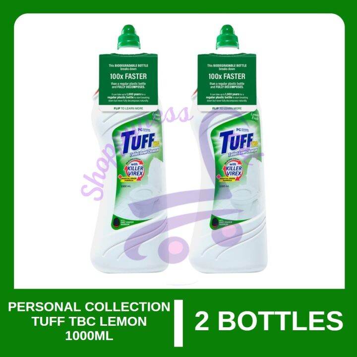 PERSONAL COLLECTION Tuff Toilet Bowl Cleaner Lemon Scent 1000ml 2 ...