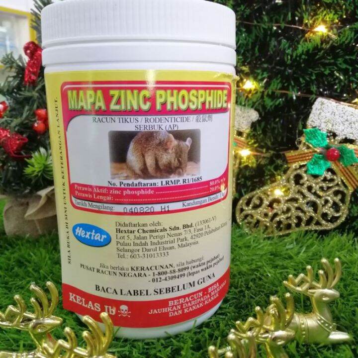 1KG Mapa Zinc Phosphide (Serbuk Hitam Untuk Tikus) | Lazada