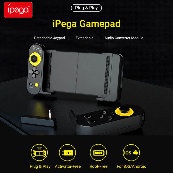 Original ipega PG-9167 Wireless Bluetooth Game Controller Retractable ...
