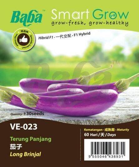 Vegetable Seed Biji Benih Baba VE-023 Benih Terung Panjang Long Brinjal ...