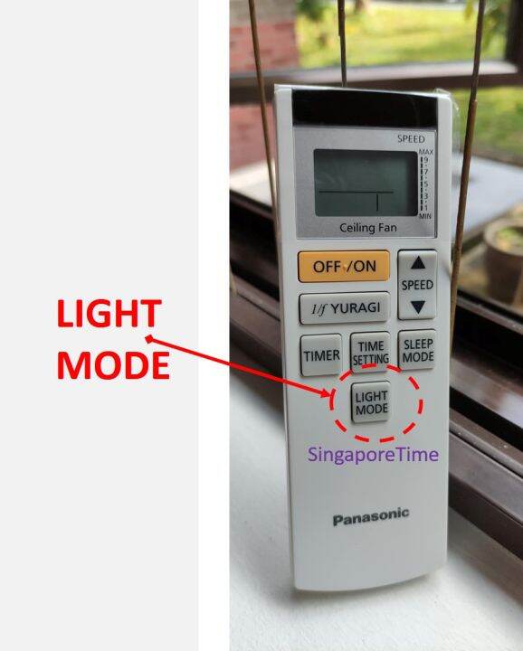 Panasonic Ceiling Fan Panasonic F-M15GW Remote Control with LIGHT MODE ...