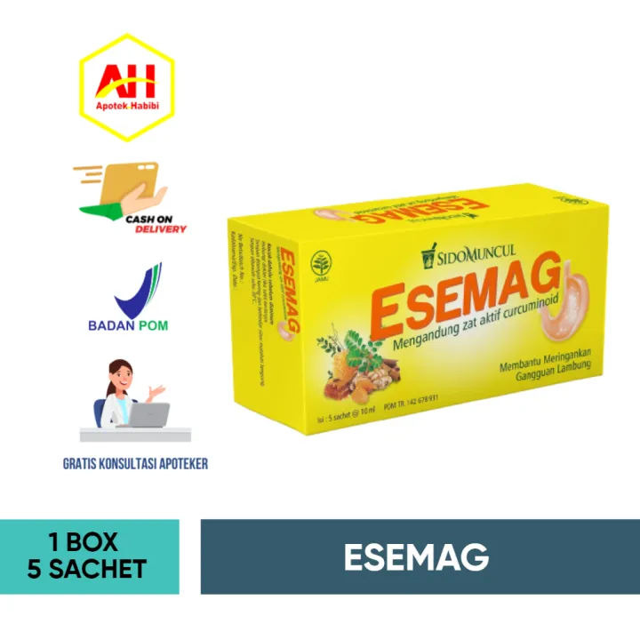 Esemag Esemah Ese mag Ese maag Esemagh Esemaagh Esemaag box isi 5 sachet 10ml Obat Maag Esemag ...