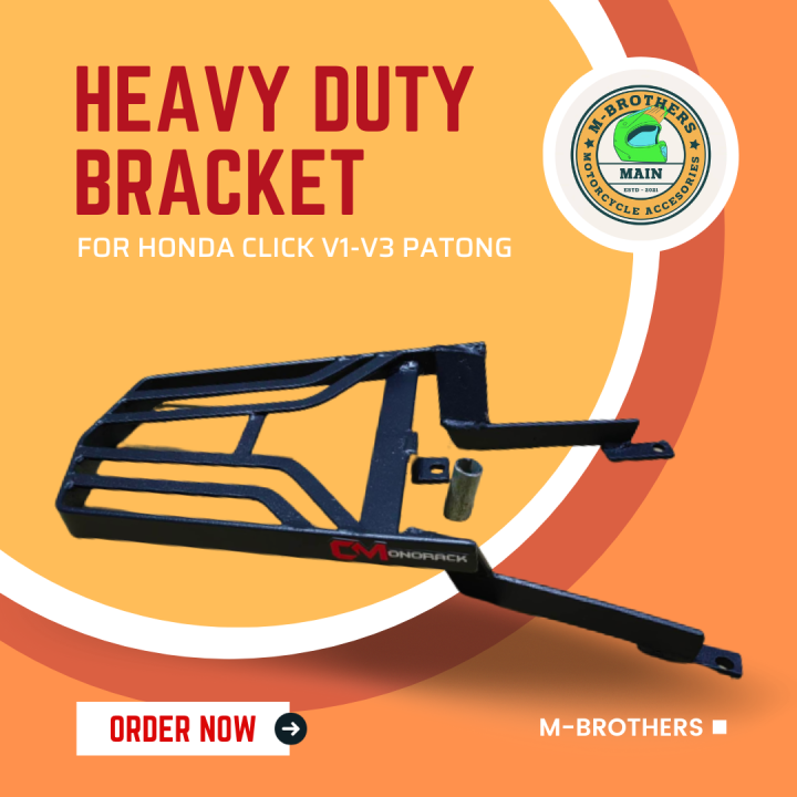 CM MONORACK HEAVY DUTY BRACKET FOR HONDA CLICK V1-V3 PATONG | Lazada PH