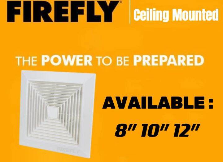 FIREFLY EXHAUST FAN / CEILING MOUNTED | Lazada PH