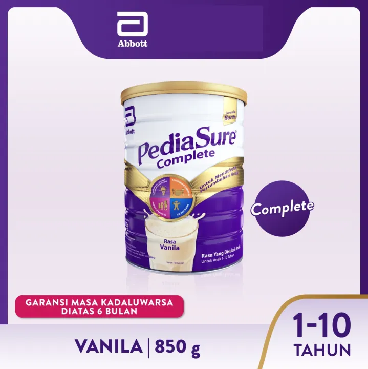 PEDIACOMPLETE 850 g Vanila Pediasure Complete Susu Formula Pertumbuhan Anak 1-10 Tahun | Lazada ...