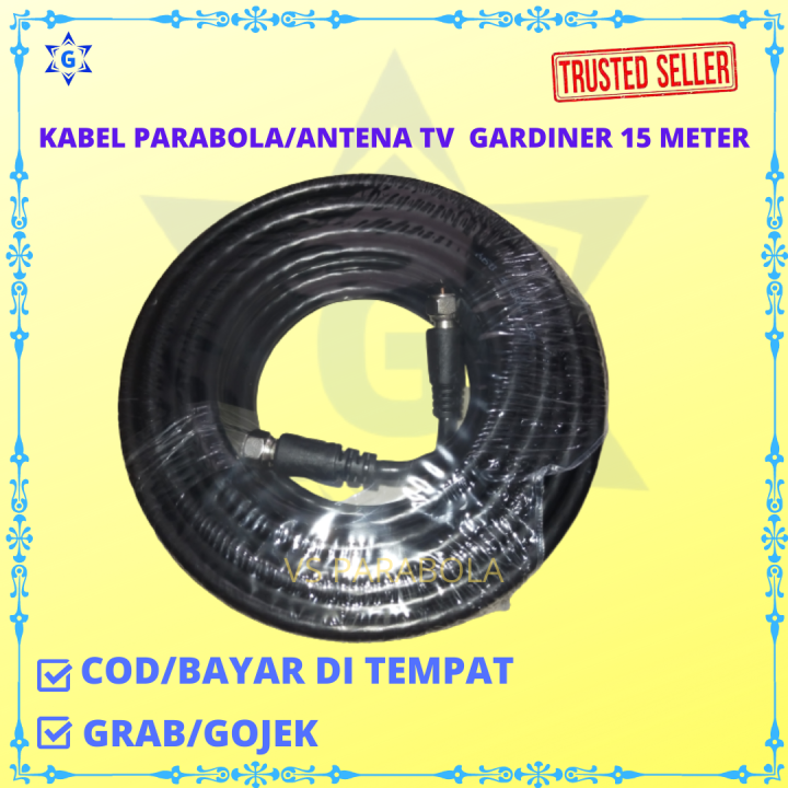 KABEL PARABOLA KUBAND DAN CBAND 15 METER MERK GARDINER | Lazada Indonesia