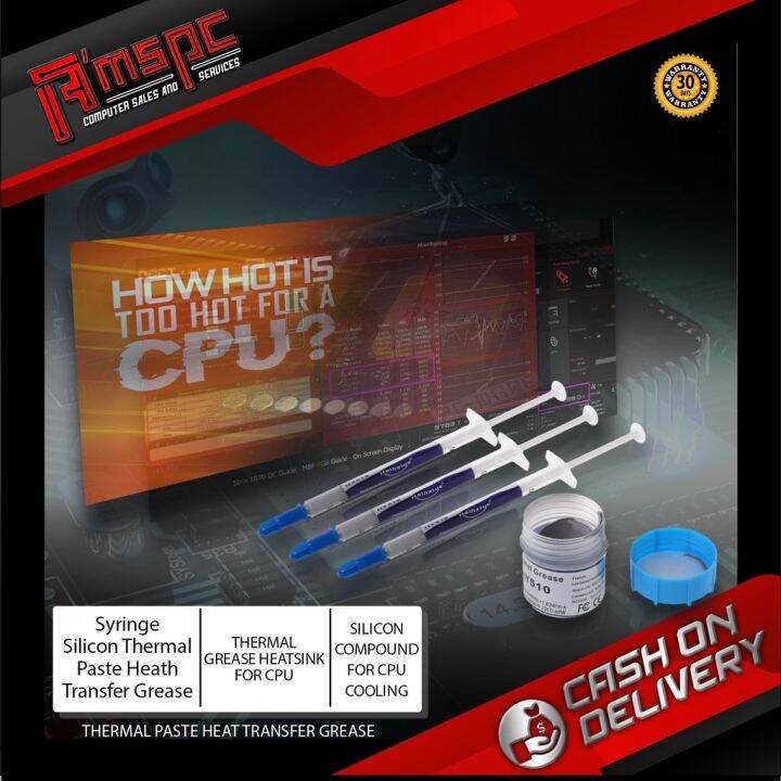 Halnziye HY510 Thermal Grease Syringe Apply to CPU VGA LED Chipset and other PC components ...