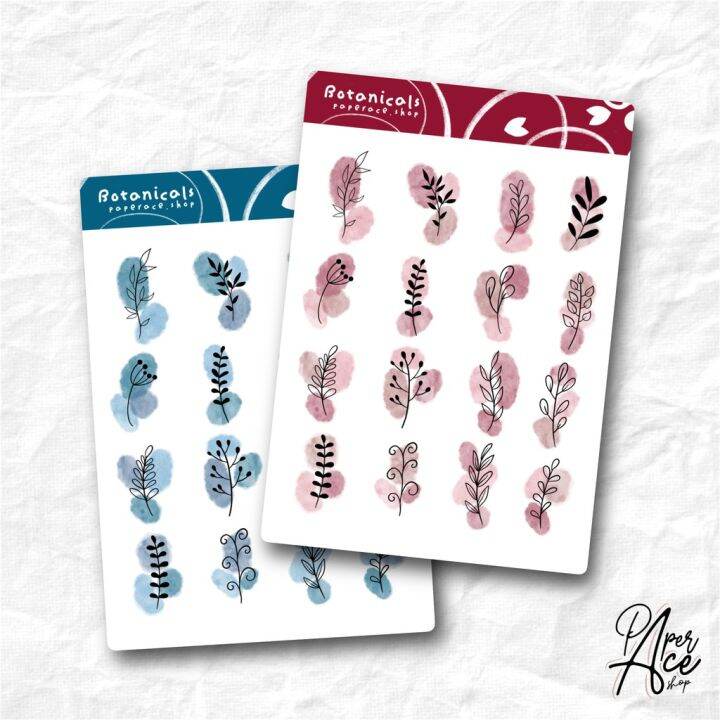 Botanical Stickers Flower 1 sheet journaling | Lazada PH