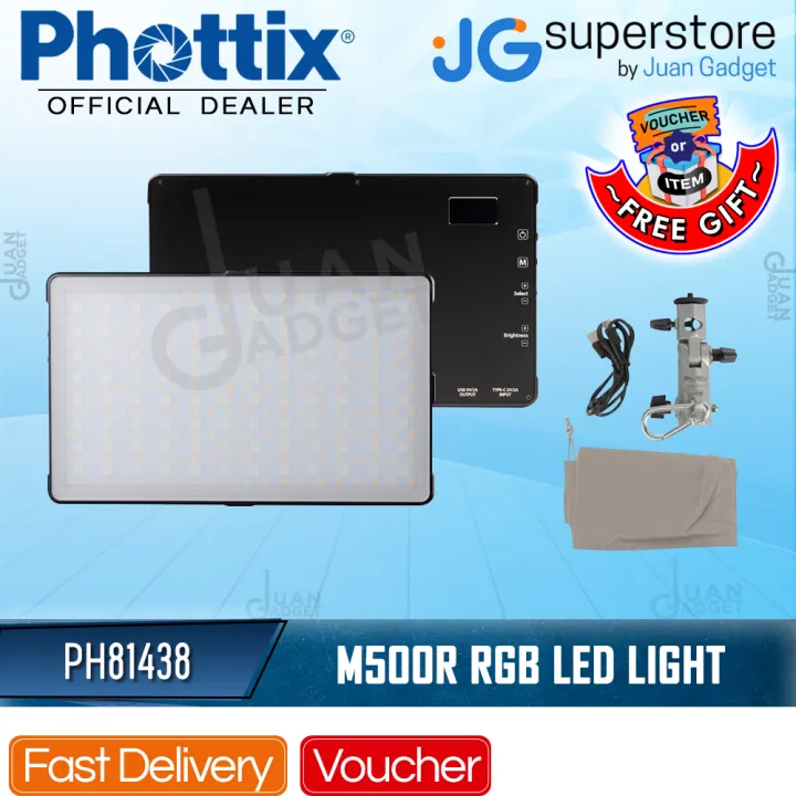 Phottix PH81438 M500R RGB for Photoshoots, Livestream, Photography, Video Shoot | JG Superstore ...