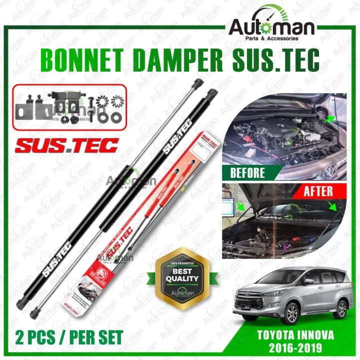 Toyota Innova 2016 - 2021 SUSTEC Front Hood Damper Bonnet Gas Lifter ...