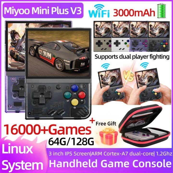 Miyoo Mini Plus V3 Retro Handheld Game Console 3.5Inch IPS HD Screen ...