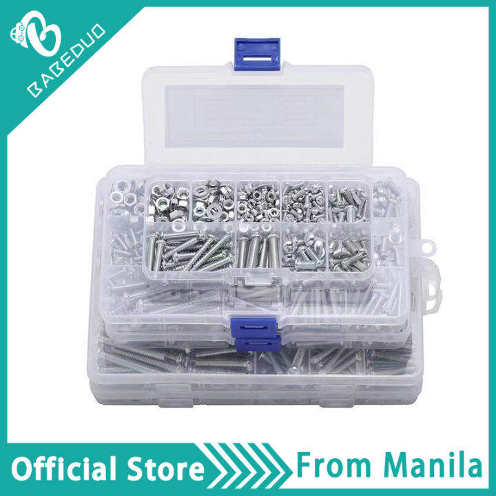 BABEDUO Household Hardware Combination Mechanical Screw Nut Washer Bolt ...