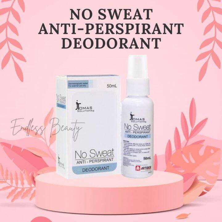 JTOMAS NO SWEAT ANTI-PERSPIRANT DEODORANT for sweating armpits hands ...