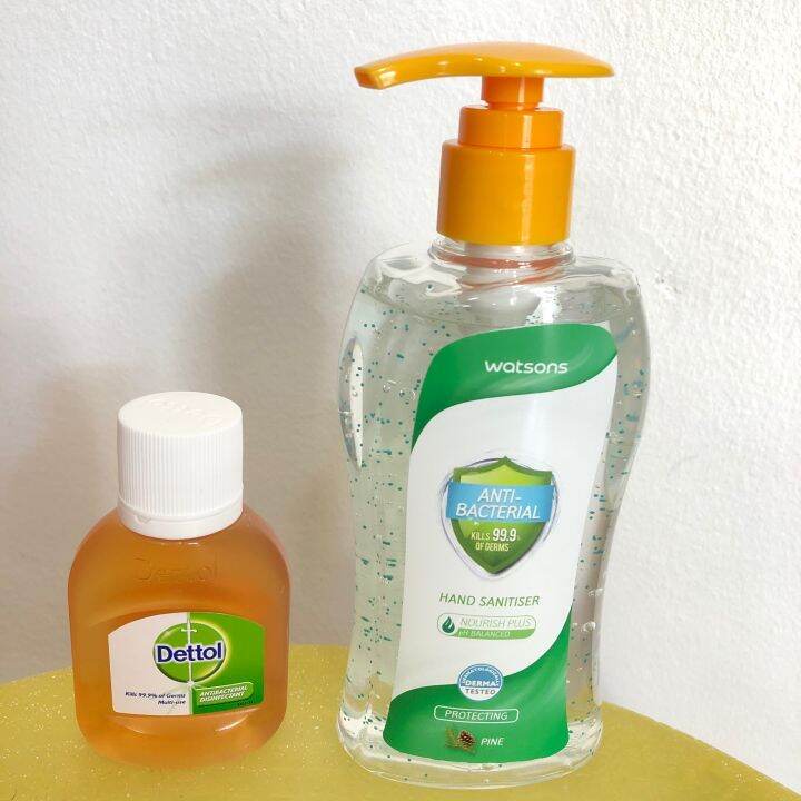 Dettol Antibacterial Disinfectant 50ml + Watson Antibacterial Hand ...