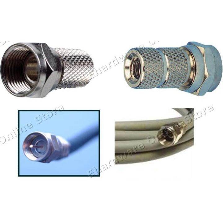 RG6 F TYPE PLUG CONNECTOR ASTRO CABLE COMPATIBLE | Lazada