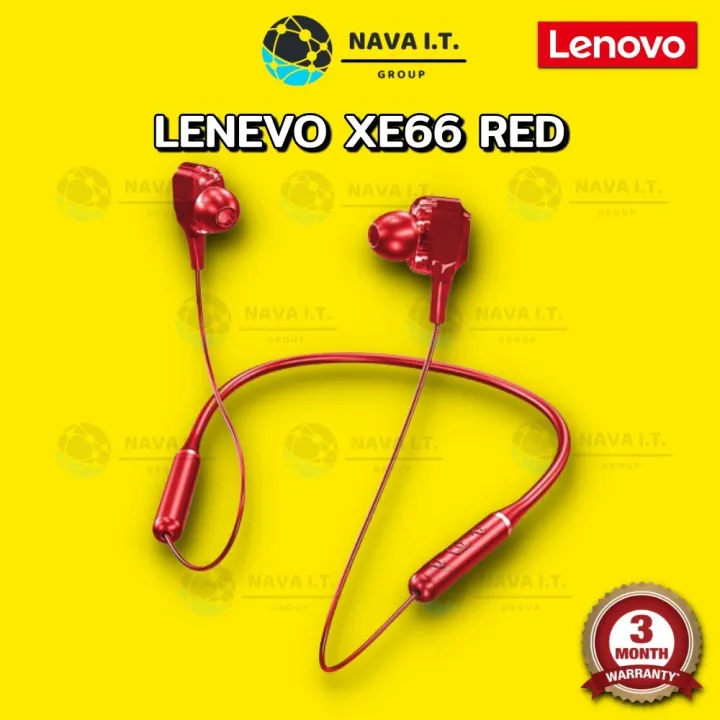 🔥HOT⚡️ หูฟังบลูทูธ Lenovo XE66 Neckband Bluetooth Headphones Four Speakers Stereo Magnetic in ...