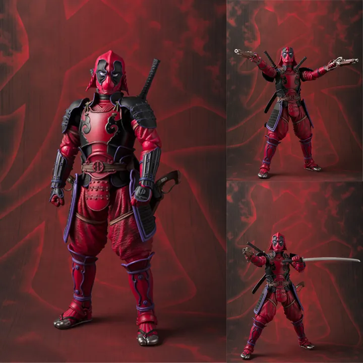 1ชิ้นญี่ปุ่นซามูไรเกราะ Ronin Deadpool รูปการกระทำของเล่นที่มีกล่อง ...