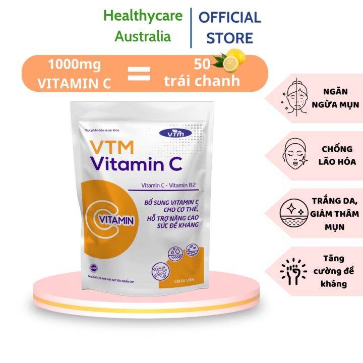 Viên uống Feelex VTM Vitamin C bổ sung vitamin C, sáng da, mờ thâm ...