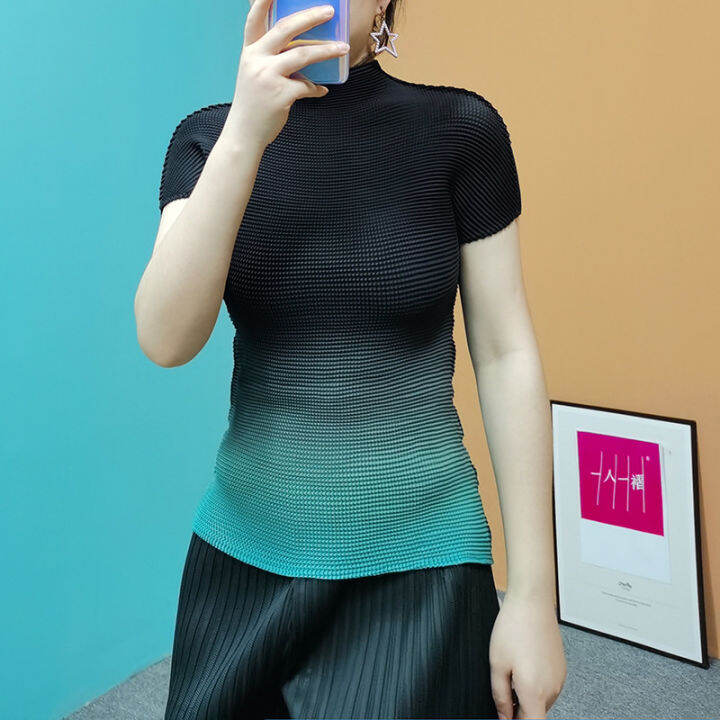 Issey Miyake Ling Ying Fold S039 Corn Grain Gradual Color Change Top ...