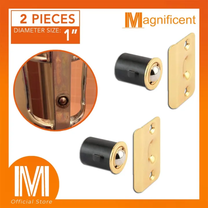 Solid Brass Bullet Ball Catches 1 with Strike Plate for Door Closet ...