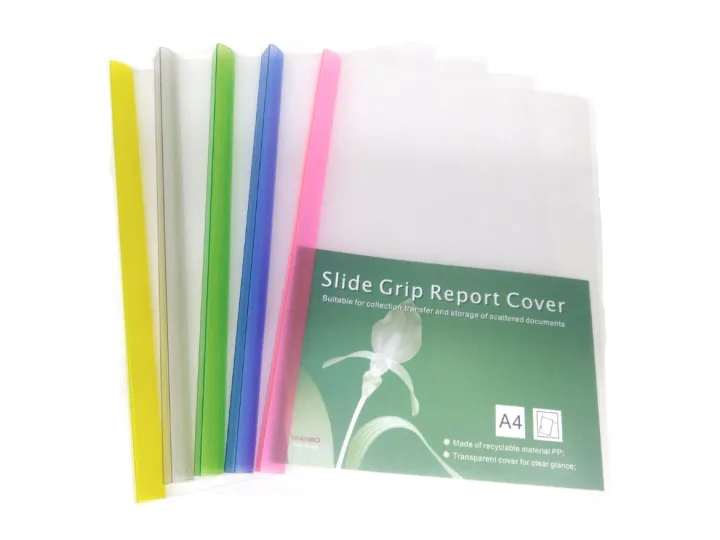 Sliding Folder Set Report Cover Transparent 5pcs Size A4 | Lazada PH