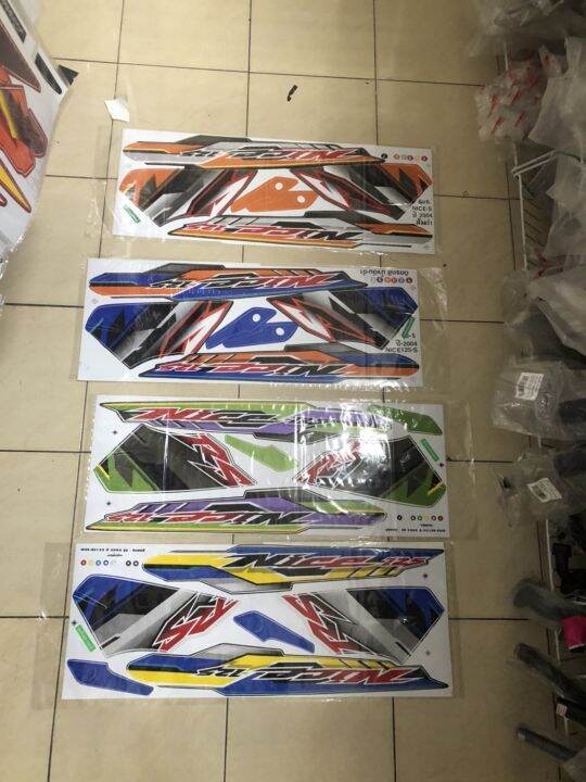 สติ๊กเกอร์ NICE 125 เคลือบเงาแท้ Honda ไนท์ | Lazada.co.th