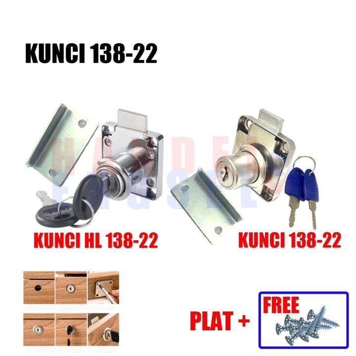 Kunci Huben Kunci Lemari Huben Twin 138 - 22 dan Kunci Drawer Lock ...