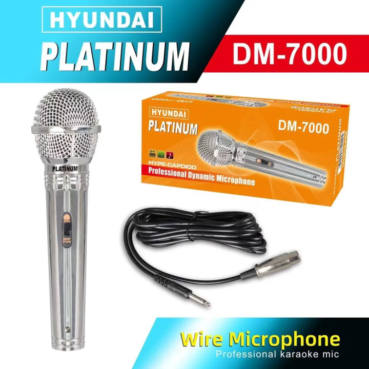 DM-7000 HYPE CAPDIOD PROFESSIONAL DYNAMIC KARAOKE WIRE MICROPHONE ...