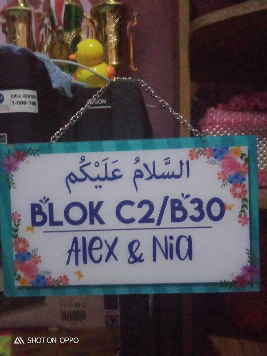 Dekorasi Nomor Rumah, Nama Ruangan dari Akrilik desain Custom | Lazada ...