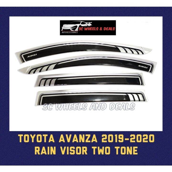 TOYOTA AVANZA 2019-2020 RAIN VISOR (TWO TONE) | Lazada PH