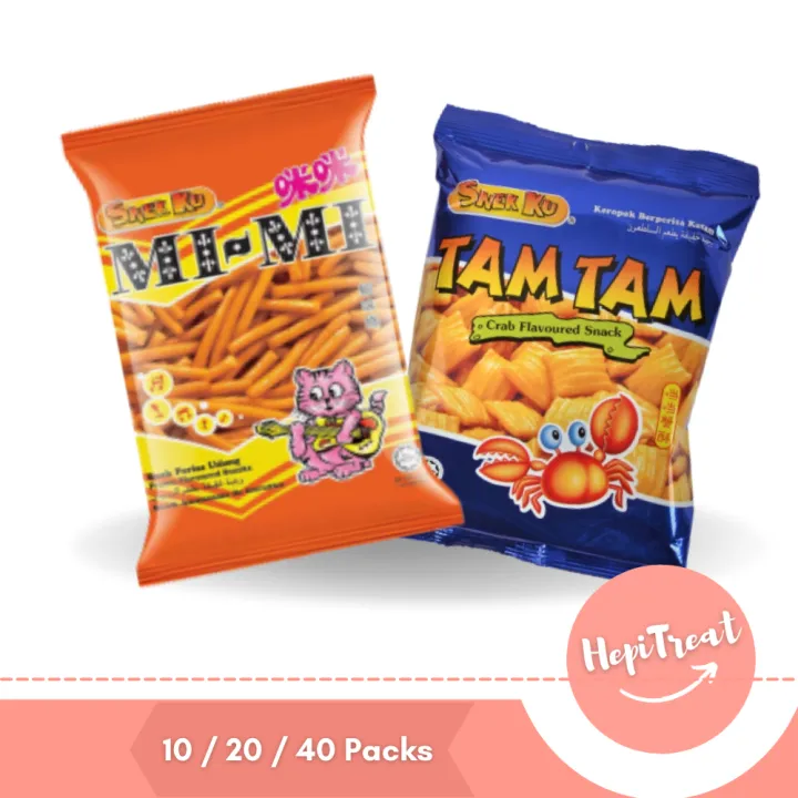 SNEK KU Mimi & Tam Tam - Prawn / Crab Flavoured Snack - 10 / 20 / 40 ...