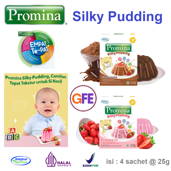 Promina Silky Pudding Puding Snack Camilan MPASI 100 gram | Lazada ...