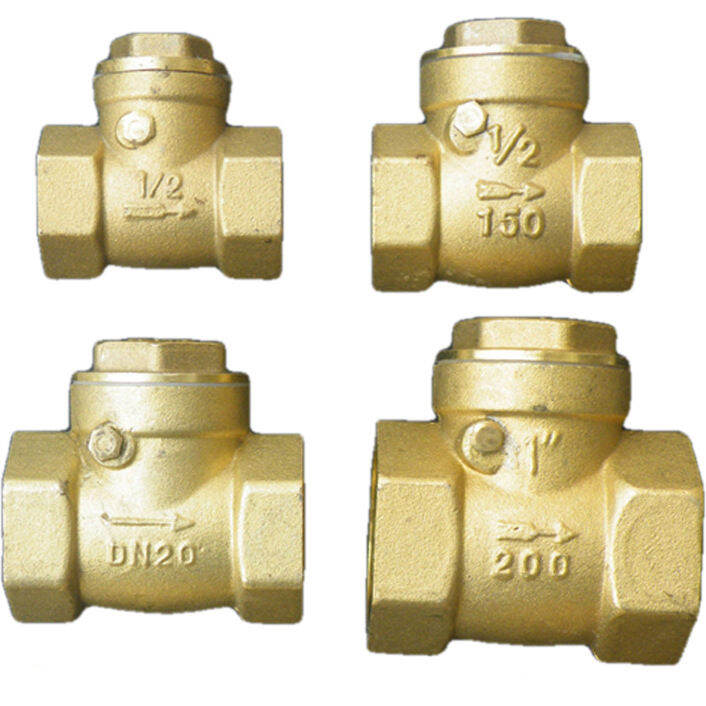 Check Valve Full Tembaga Klep Tabok 1/2 3/4 1 Inch Swing Check Valve ...