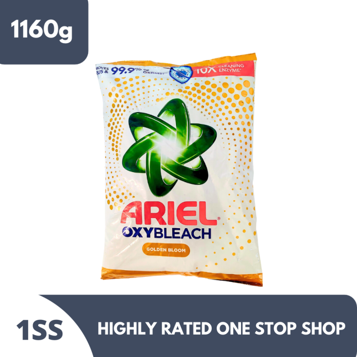 Ariel Oxybleach Powder Detergent, Golden Bloom 1160g | Lazada PH