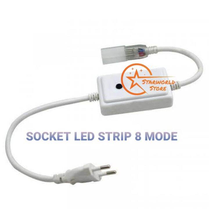 Sambungan Kabel Colokan Socket Lampu LED STRIP- 8 Mode | Lazada Indonesia