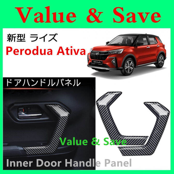 Perodua Ativa Inner Door Handle Panel Cover Interior Car Accessories ...