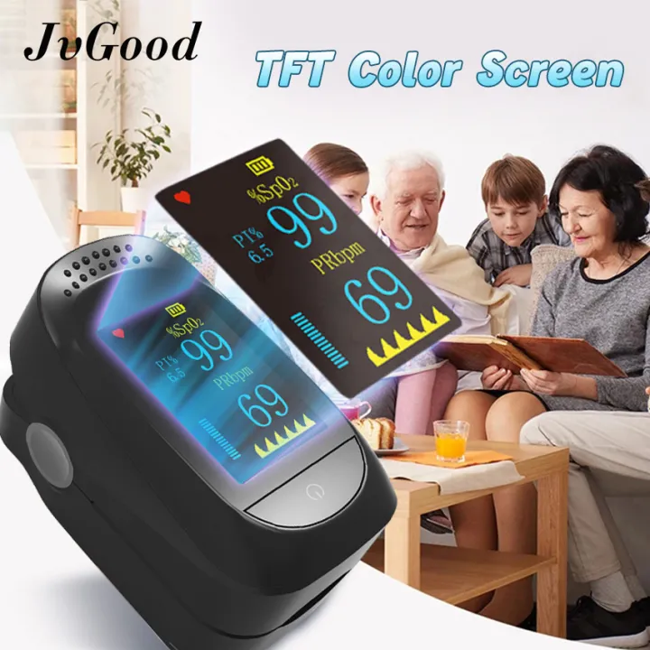JvGood Pulse Oximeter Monitor Finger Oxymeter Meter Clip Sensor Oled ...