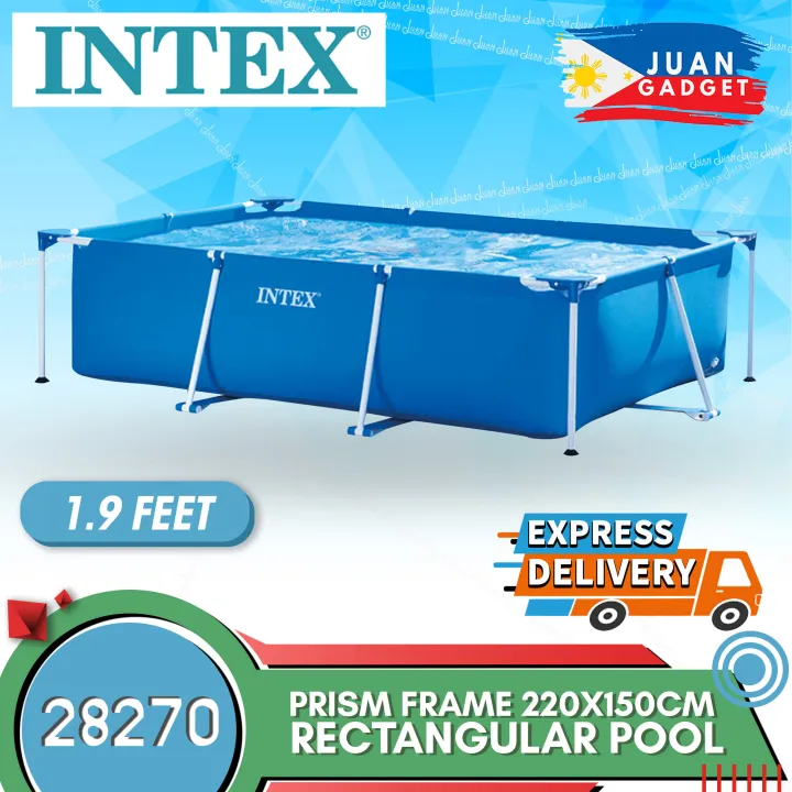 Intex 28270 Prism Frame 220 X 150cm Rectangular Frame Above Ground ...