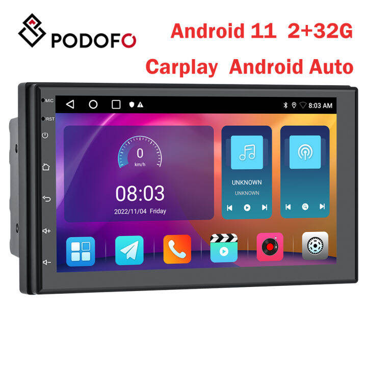 2Din 2 + 32G 7 ''9'' 10.1 ''Android 11วิทยุสเตอริโอรถยนต์ HD 1080P ...