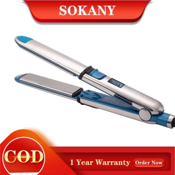 Sokany titanium flat iron hair straightener professional | Lazada PH