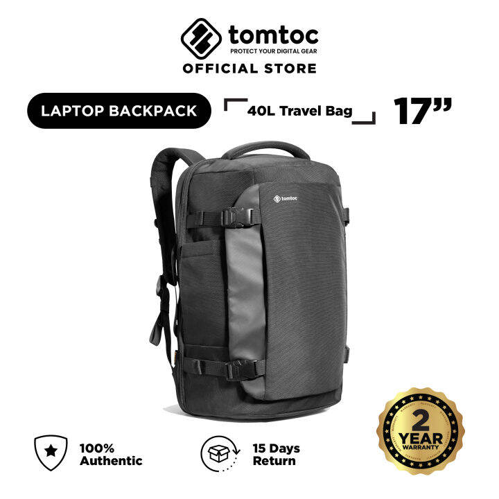 tomtoc A82 40L Travel Laptop Backpack - Compatible Laptop 17 inch ...