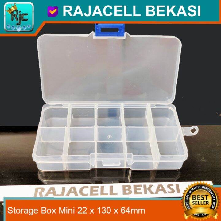 Storage Box Mini Tempat Penyimpanan Komponen Elektronik 130*64*22 mm ...