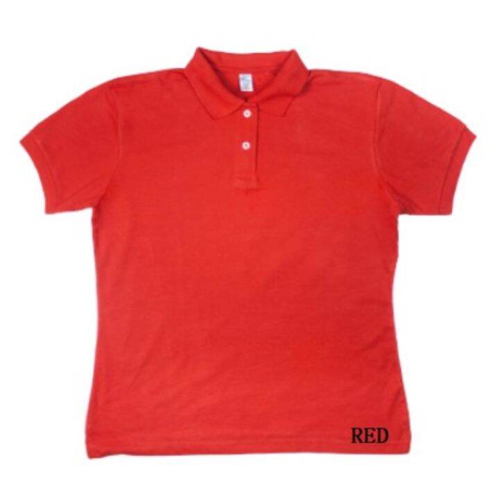 Blue Corner Plain Polo Shirt LADIES xCHECK SIZE CHART 1ST PLEASEx (RED ...